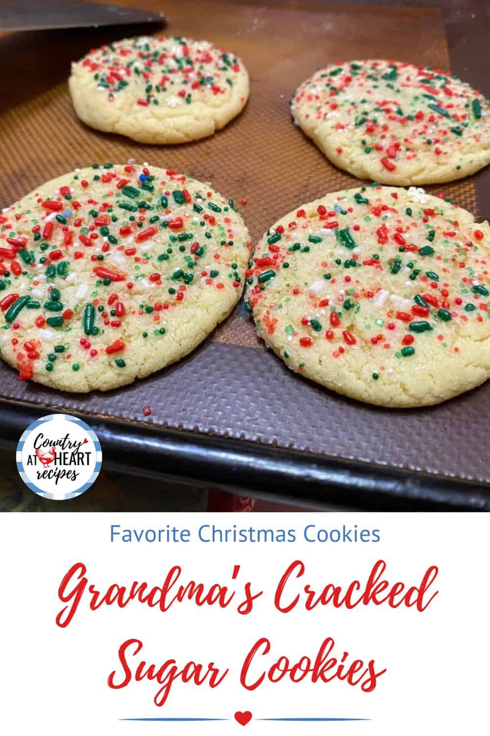 Grandma's Cracked Sugar Cookies - Country at Heart Recipes