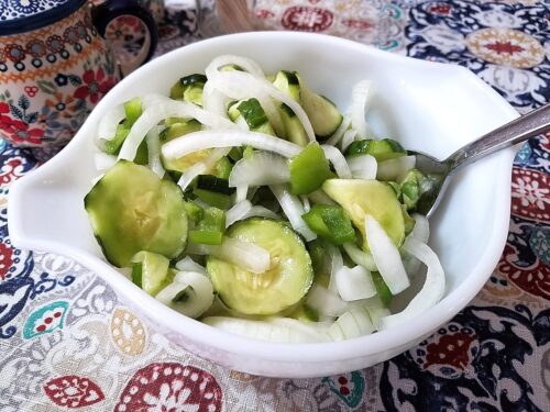 Sweet Cucumbers and Onions - Country at Heart Recipes