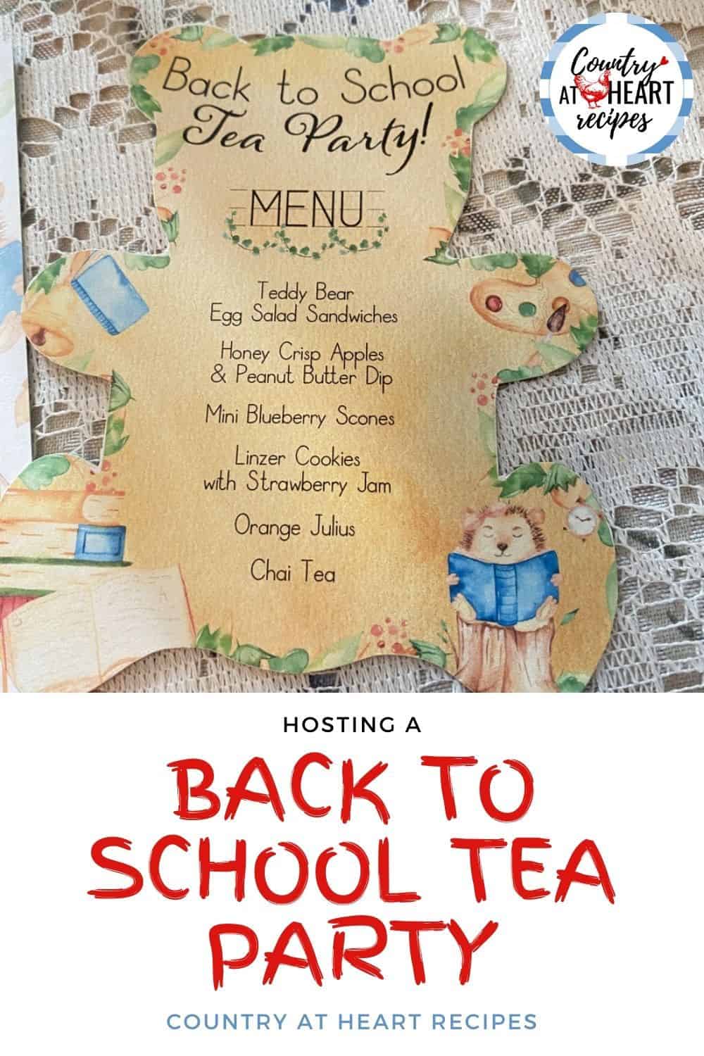 Back to School Tea Party - Country at Heart Recipes