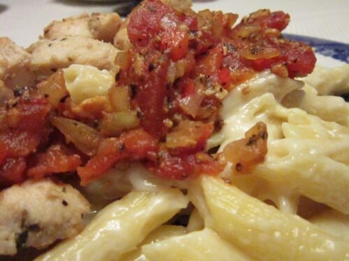 Three Cheese Chicken Cavatappi - Country at Heart Recipes