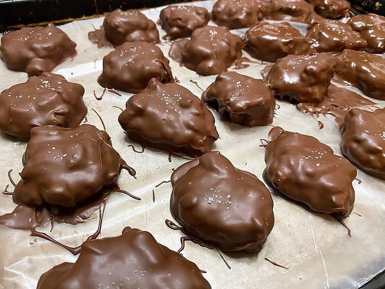 Chocolate Caramel Pecan Clusters - Country at Heart Recipes