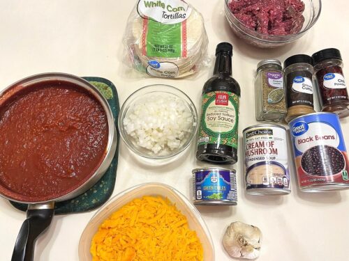Potluck Enchilada Casserole - Country at Heart Recipes