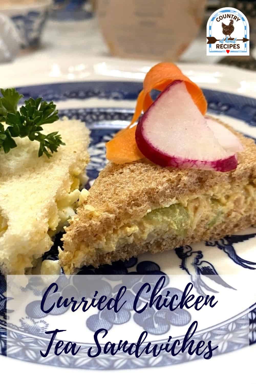 Curried Chicken Tea Sandwiches - Country at Heart Recipes
