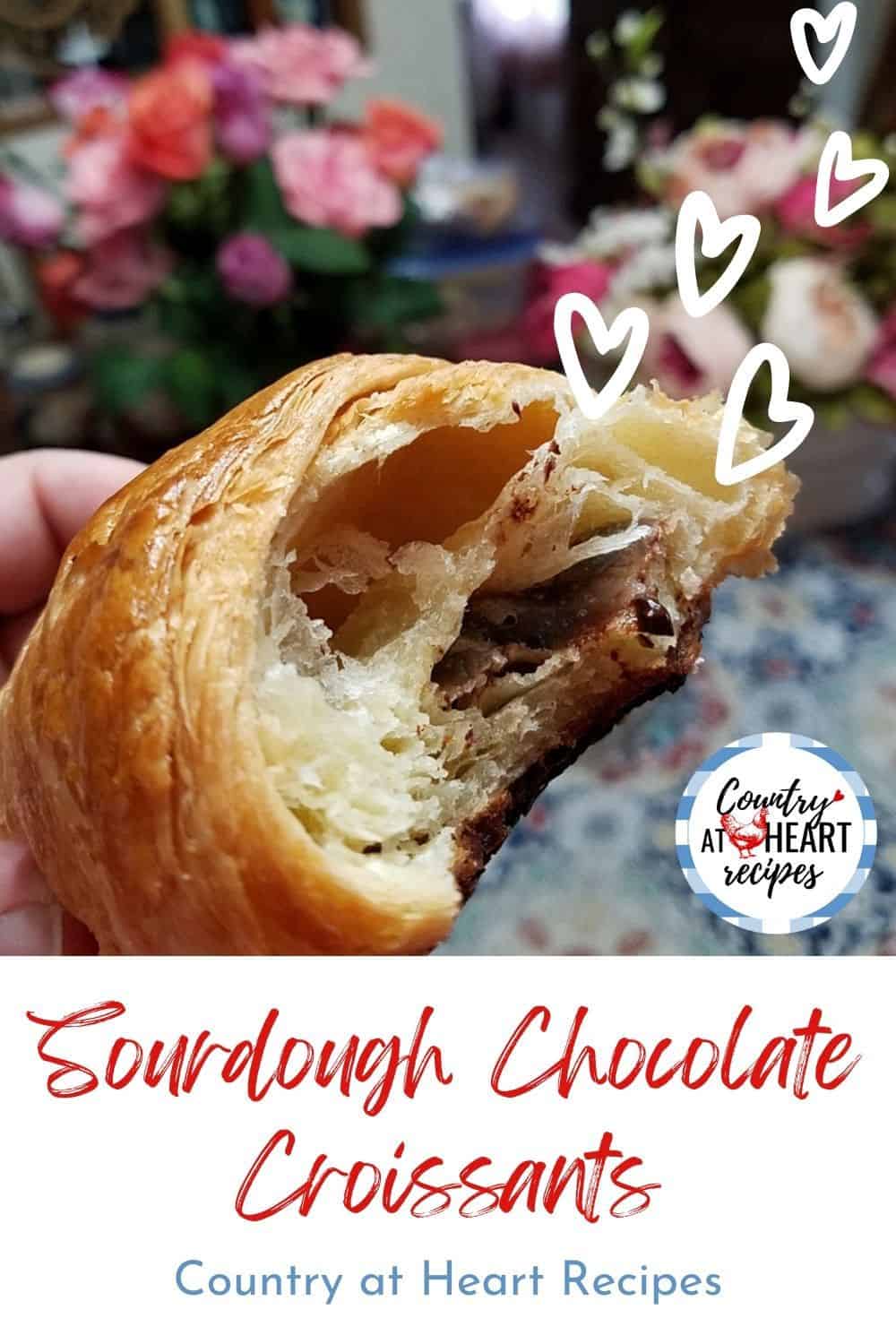Sourdough Chocolate Croissants - Country at Heart Recipes