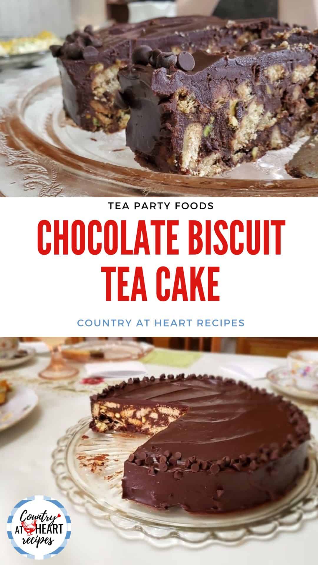 Chocolate Biscuit Tea Cake - Country at Heart Recipes