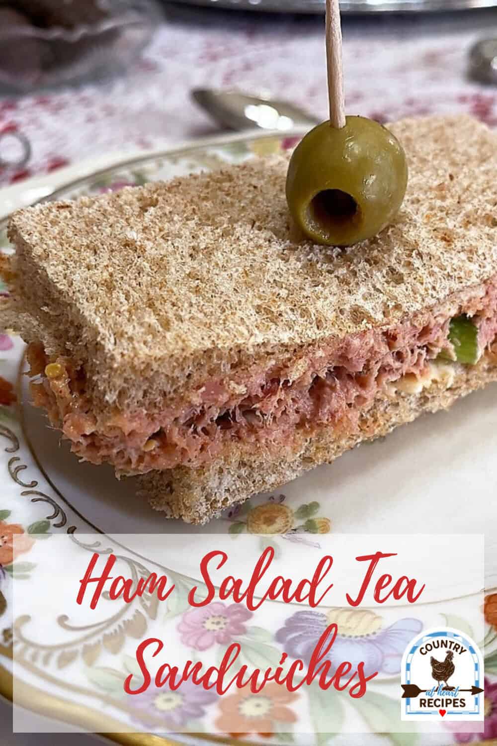 Ham Salad Tea Sandwiches - Country at Heart Recipes