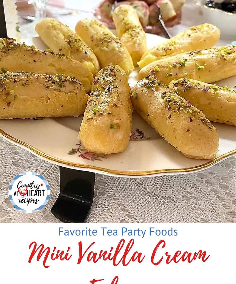 Mini Vanilla Cream Eclairs - Country at Heart Recipes
