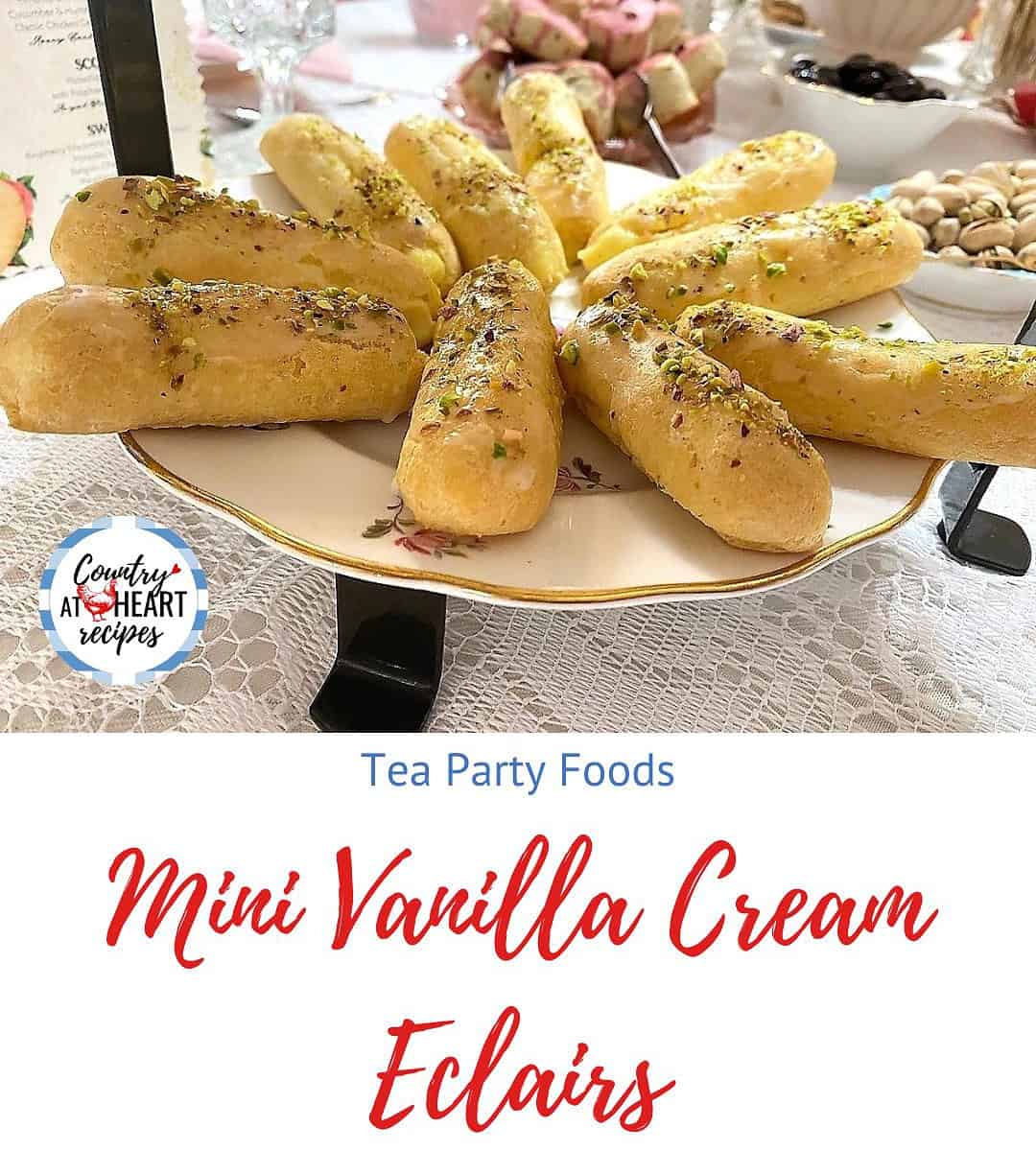 Mini Vanilla Cream Eclairs - Country at Heart Recipes