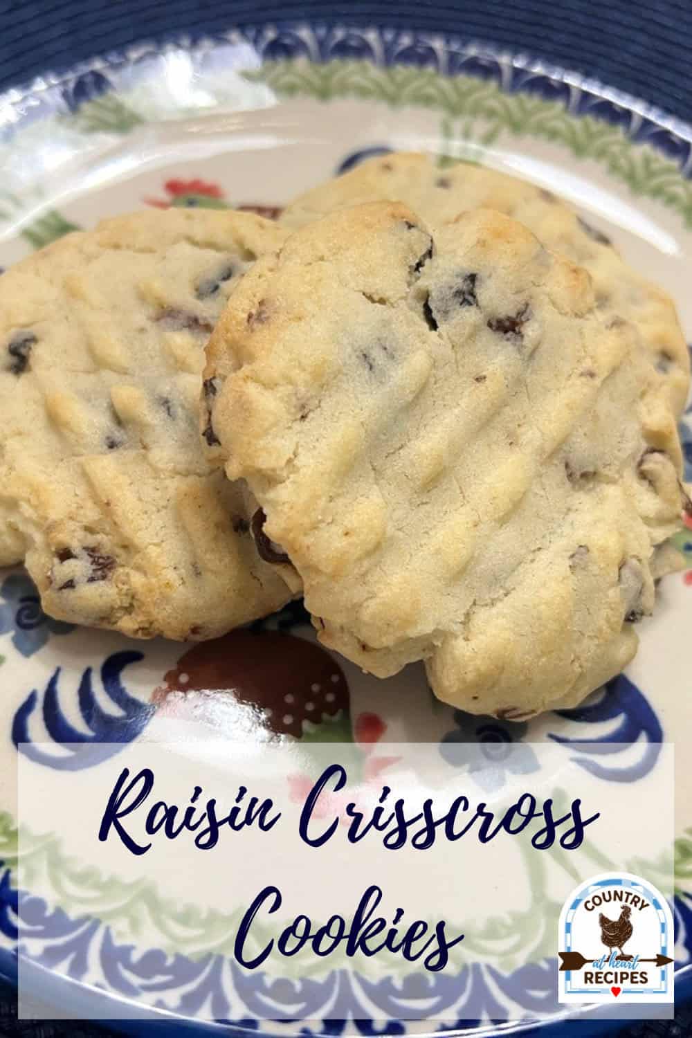 Raisin Crisscross Cookies - Country at Heart Recipes