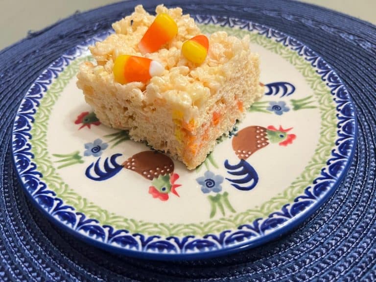 Candy Corn Crispy Rice Treats - Country at Heart Recipes