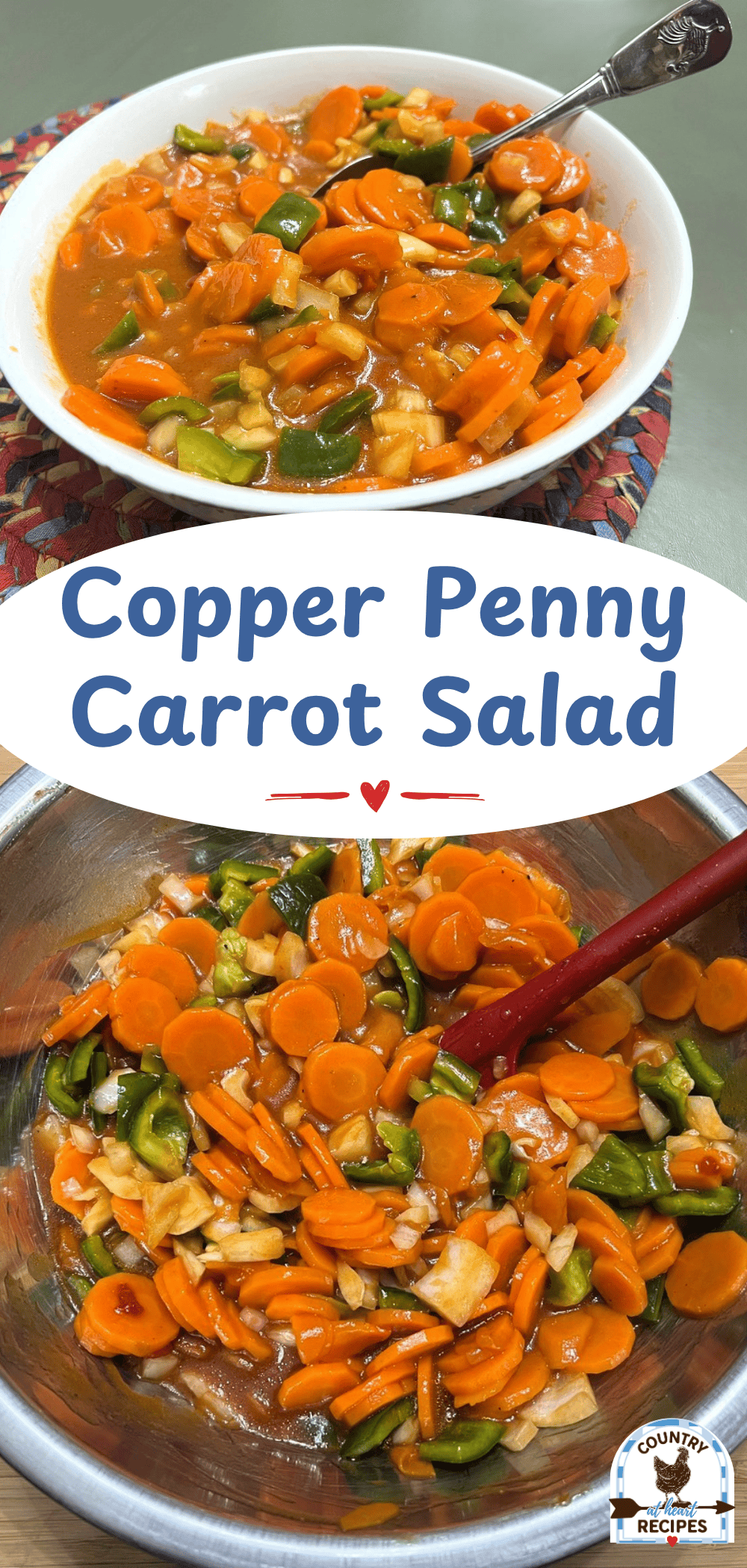 Copper Penny Carrot Salad - Country at Heart Recipes